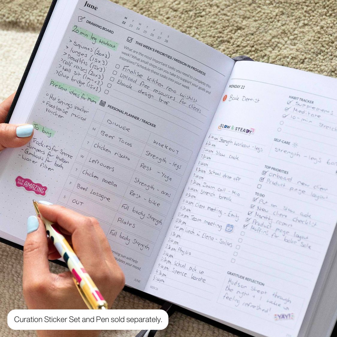 Curation 2026 Diary Planner (Daily) | Day To A Page 2026 Planner ...